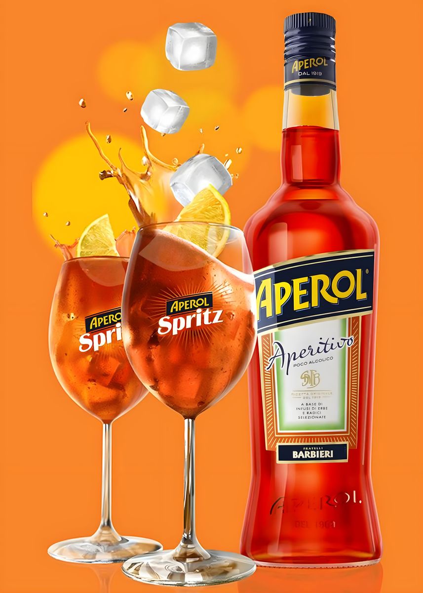 'Aperol coctail' Poster, picture, metal print, paint by Vintage ...