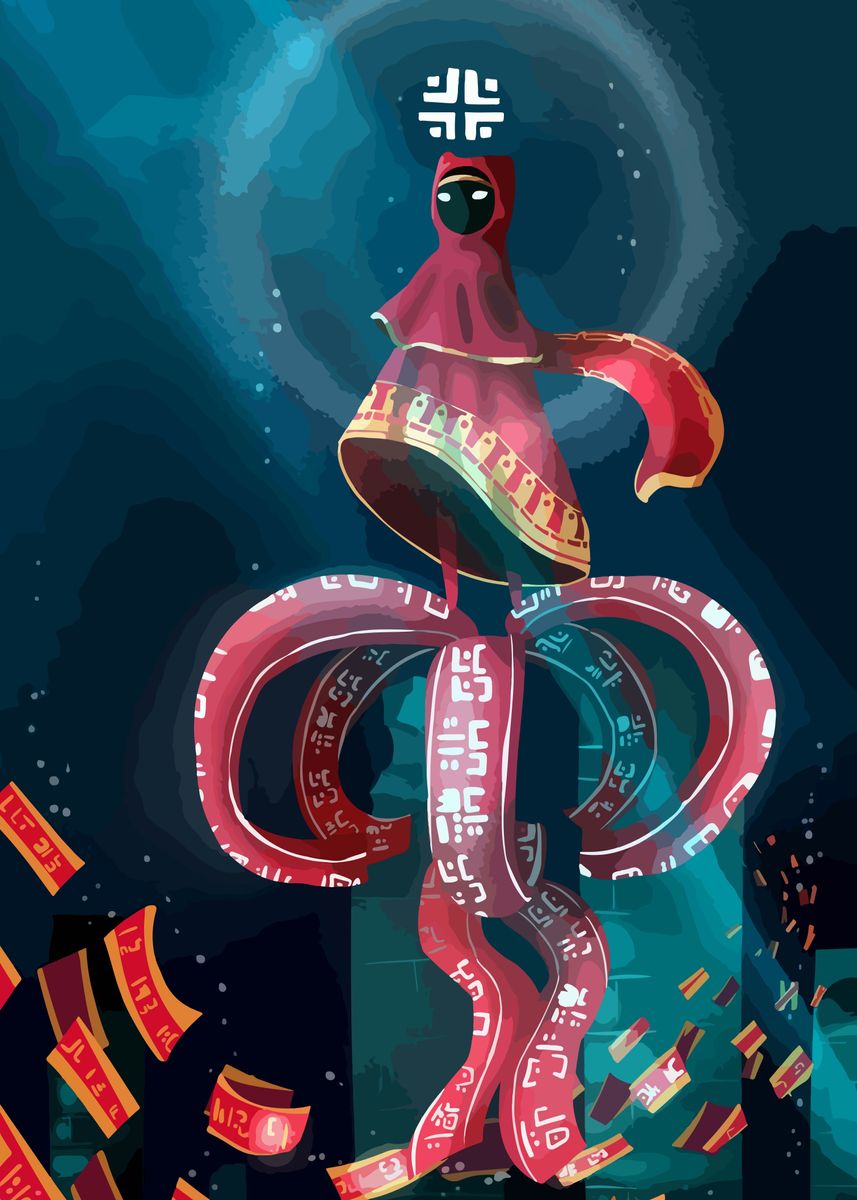 'magic ghost paint' Poster, picture, metal print, paint by tyara valparaiso | Displate