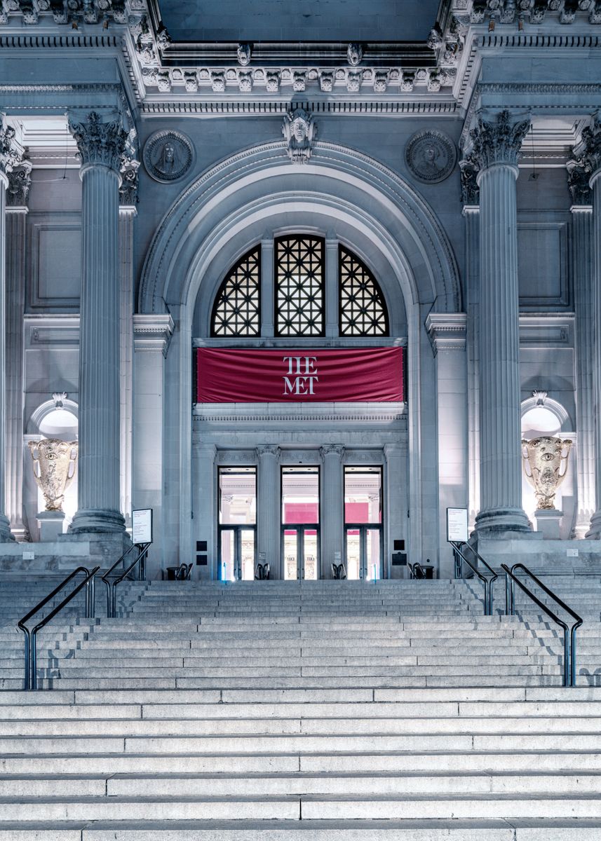 'NYC The MET ' Poster, picture, metal print, paint by Planet Manhattan ...