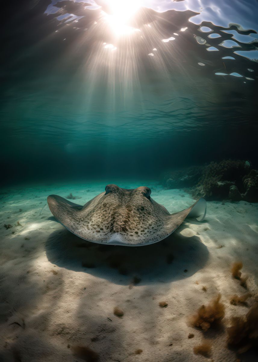 'Graceful ocean creature' Poster by Zooscape Wildlife | Displate