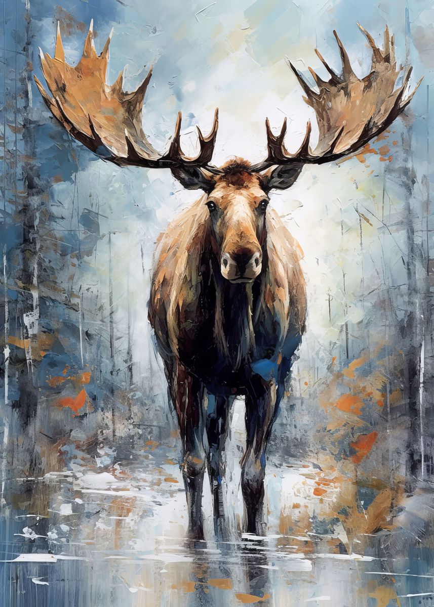 Moose Painting