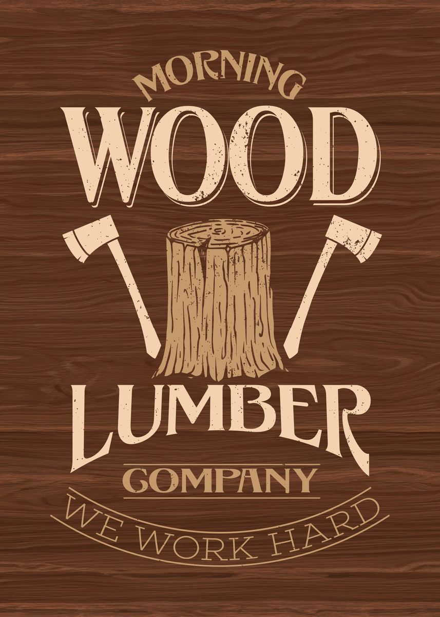 'Woodworker Morning Wood' Poster by Mahtchello | Displate