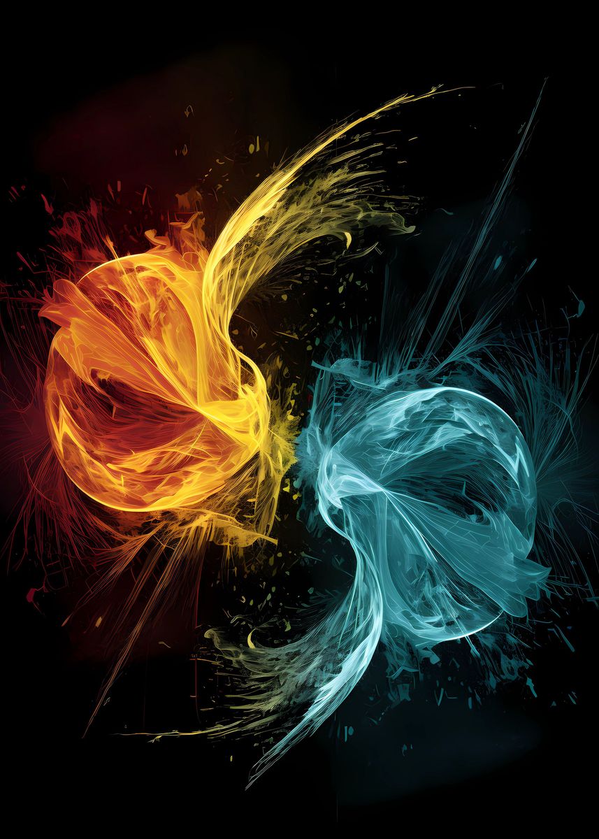 'Physics Abstraction' Poster, picture, metal print, paint by Frank ...