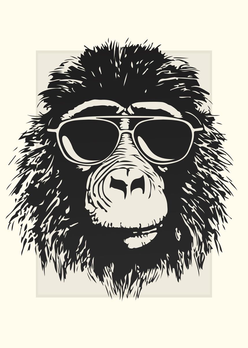 'Baboon Sketch' Poster, picture, metal print, paint by Rafael Dxgn ...