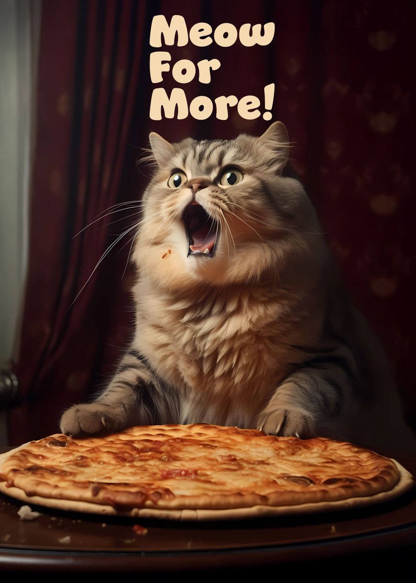 'Comfy Food' Poster, picture, metal print, paint by Mr Relative | Displate