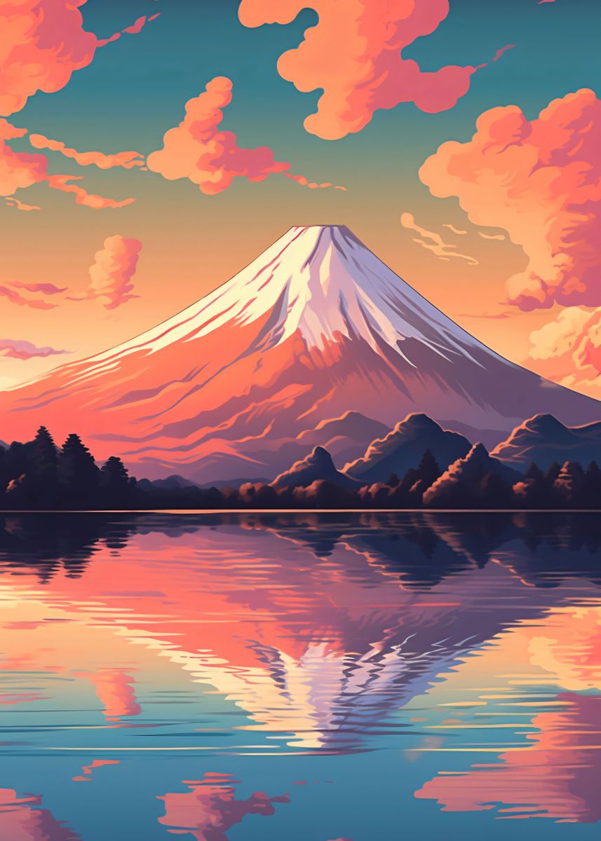 'Japan Landscape' Poster by Conceptual Photography | Displate