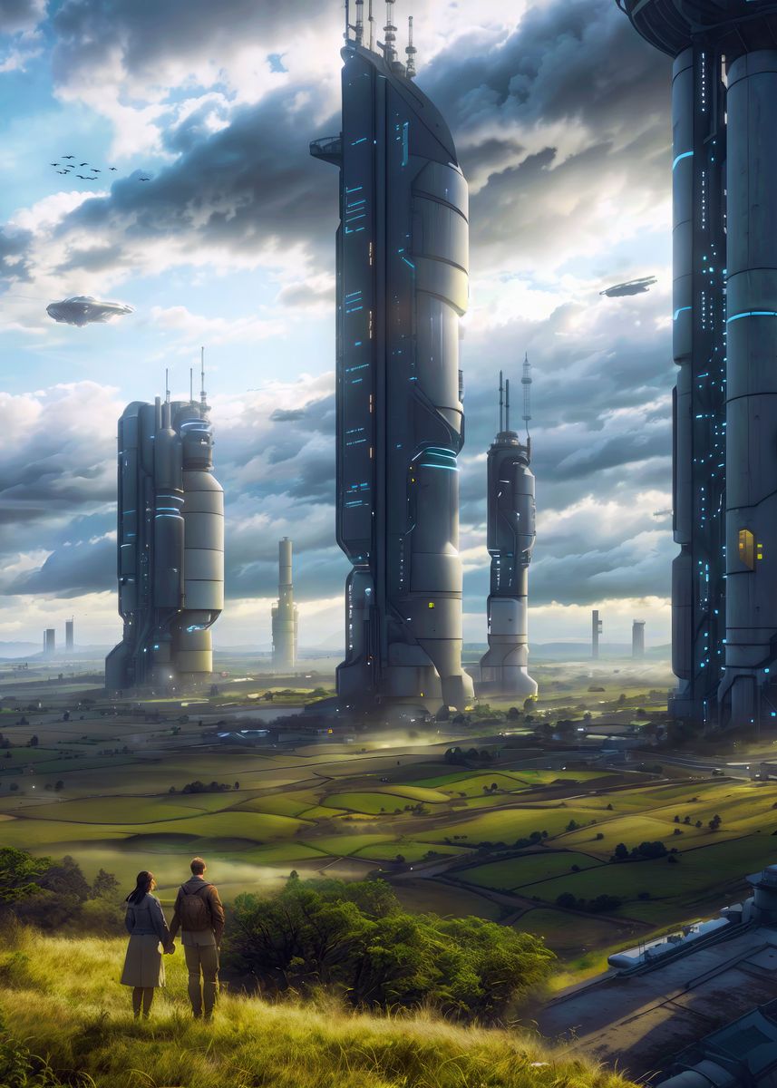 'Future Farming 2' Poster, picture, metal print, paint by EnterlinkArt ...