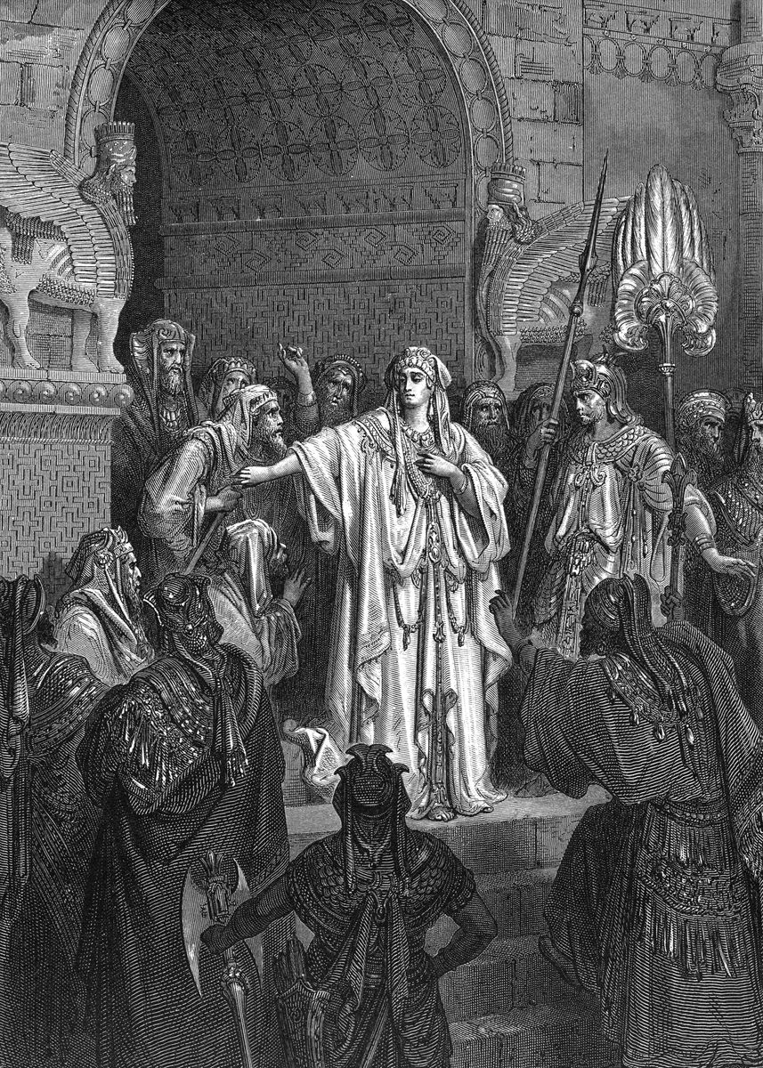 'Queen Vashti Refuses' Poster, picture, metal print, paint by ...