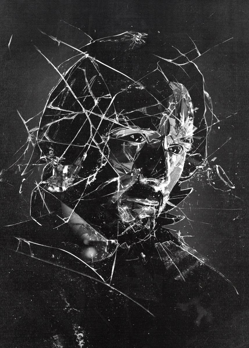 'Shattered Glass' Poster, picture, metal print, paint by John Wick ...