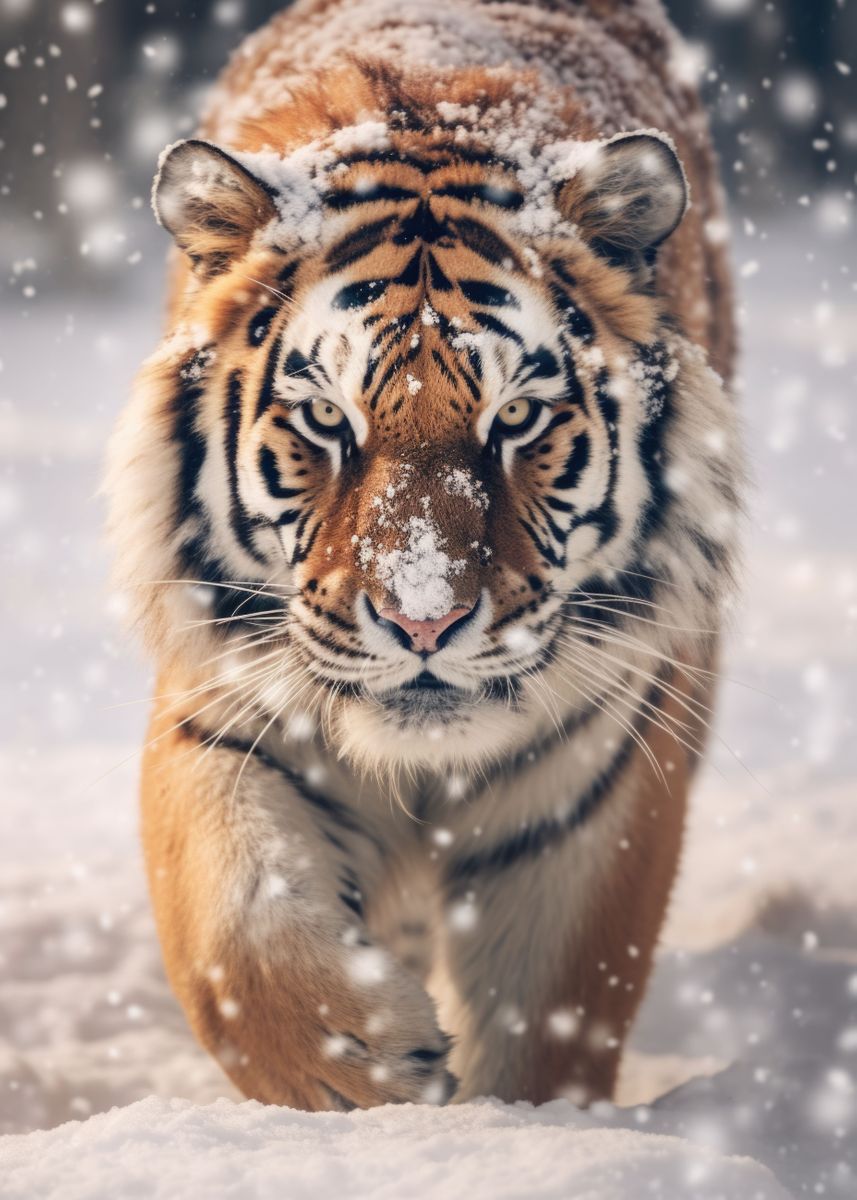 'Tiger' Poster, picture, metal print, paint by DM Photography | Displate