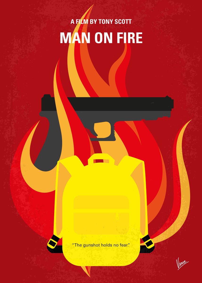'No1400 Man on Fire' Poster, picture, metal print, paint by Chungkong ...