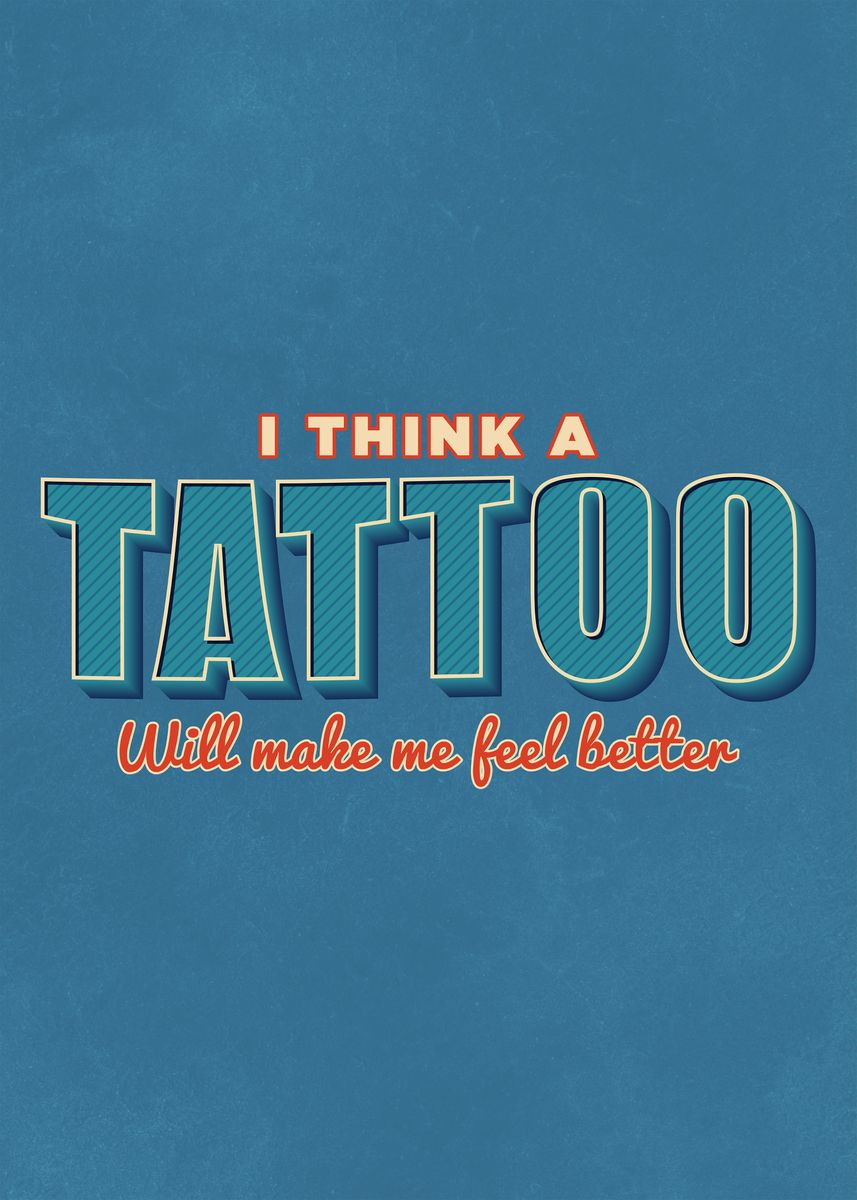 'Tattoo quotes Retro' Poster, picture, metal print, paint by Thor Reyes ...
