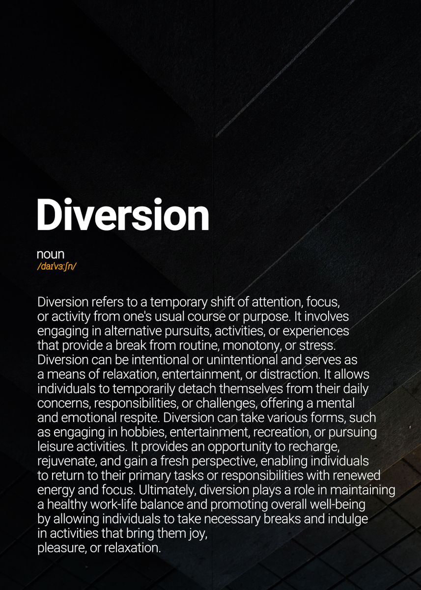 'Diversion' Poster, picture, metal print, paint by Mr Penguin | Displate