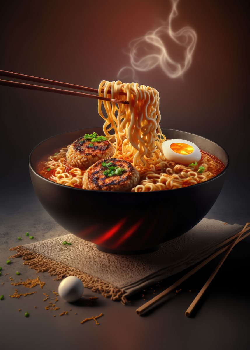 'Ramen Japan Food' Poster by Chad Walker | Displate