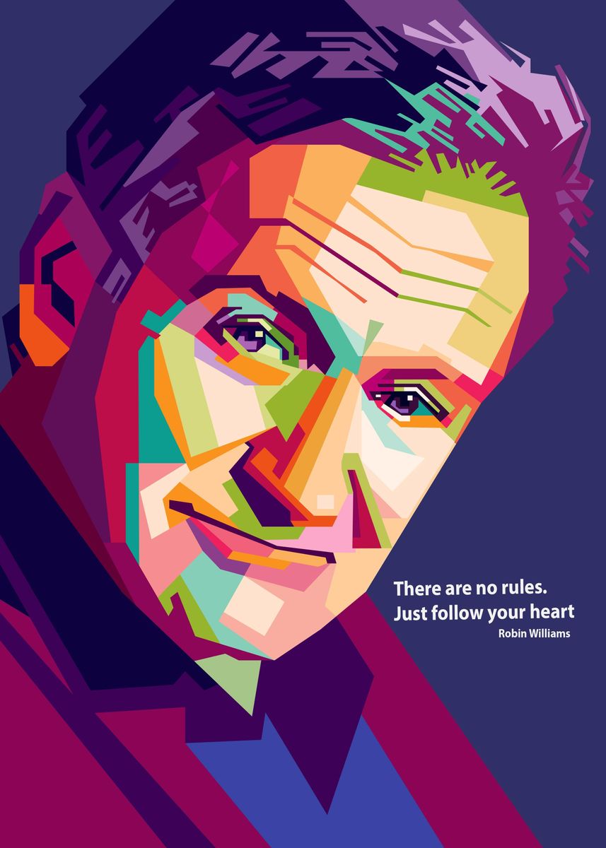'Robin Williams' Poster, picture, metal print, paint by Magic Apes ...
