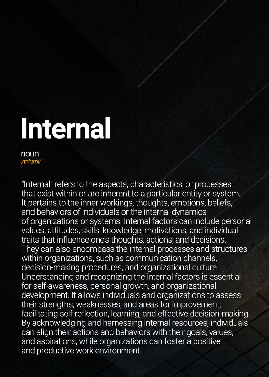 'Internal' Poster, picture, metal print, paint by Mr Penguin | Displate