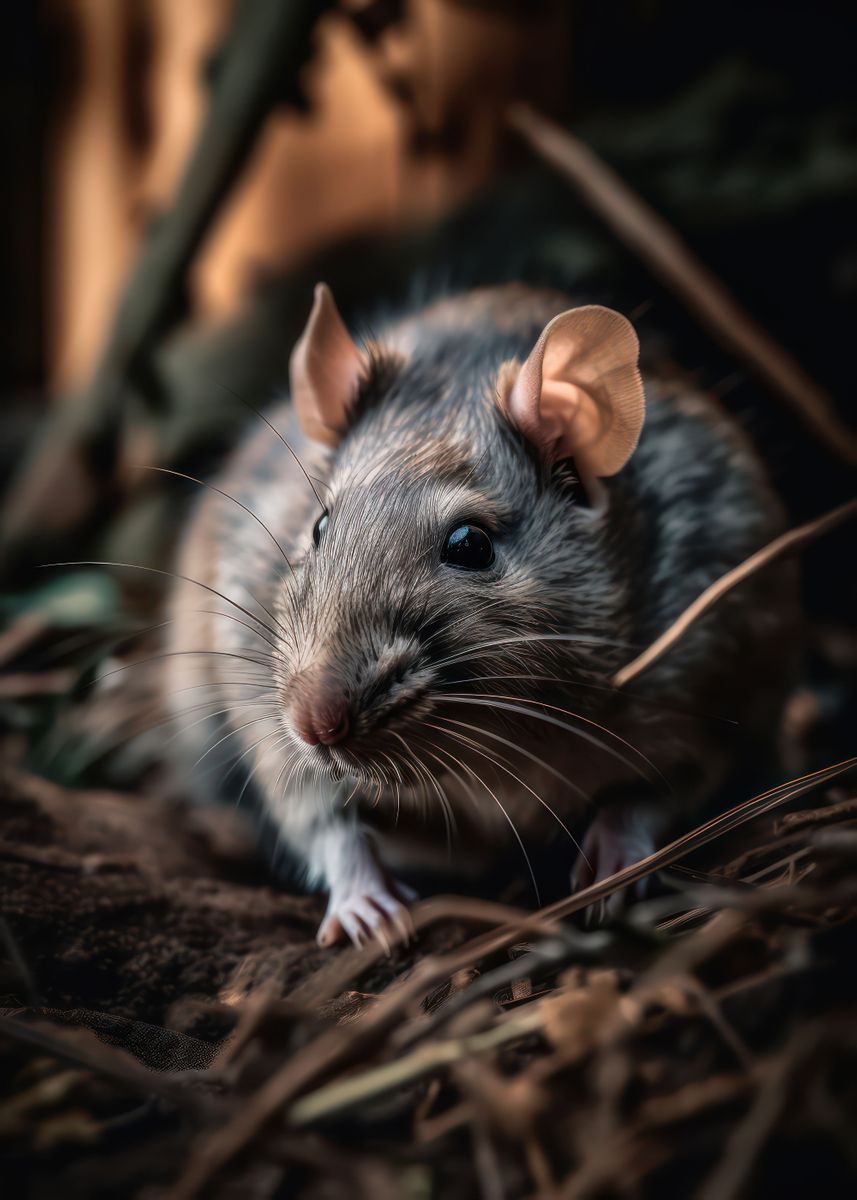 'Funny rat' Poster, picture, metal print, paint by Zooscape Wildlife ...