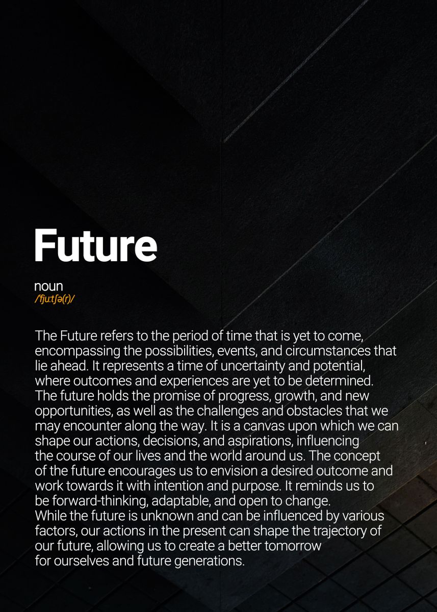 'Future' Poster, picture, metal print, paint by Mr Penguin | Displate