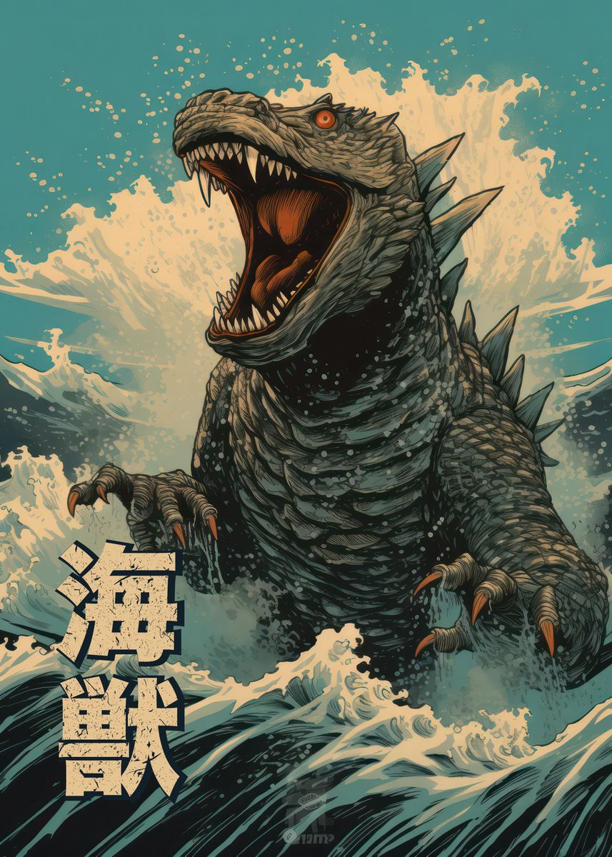 'Pop Culture Leviathan' Poster, picture, metal print, paint by ...