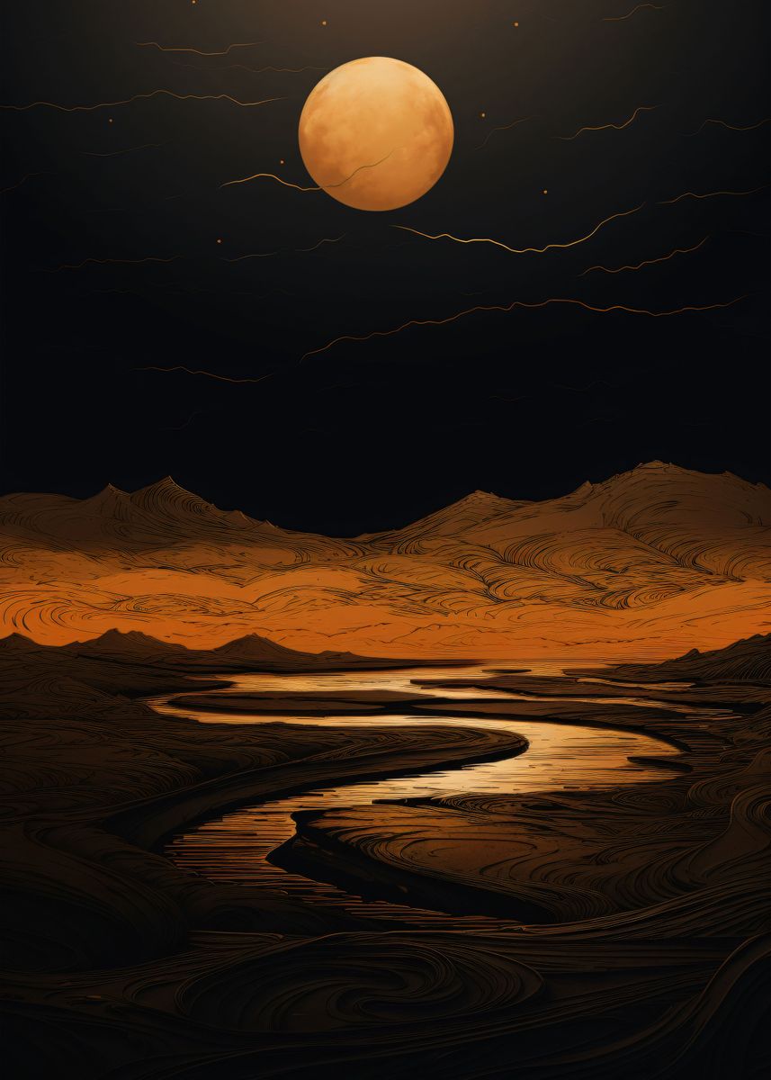 'Abstract Landscape' Poster by Conceptual Photography | Displate