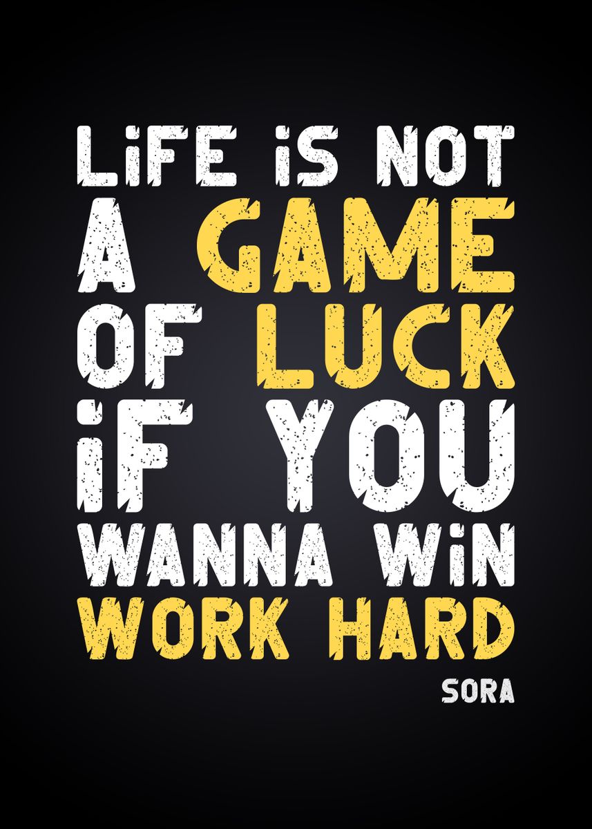 'Life is not a game' Poster, picture, metal print, paint by Faissal ...