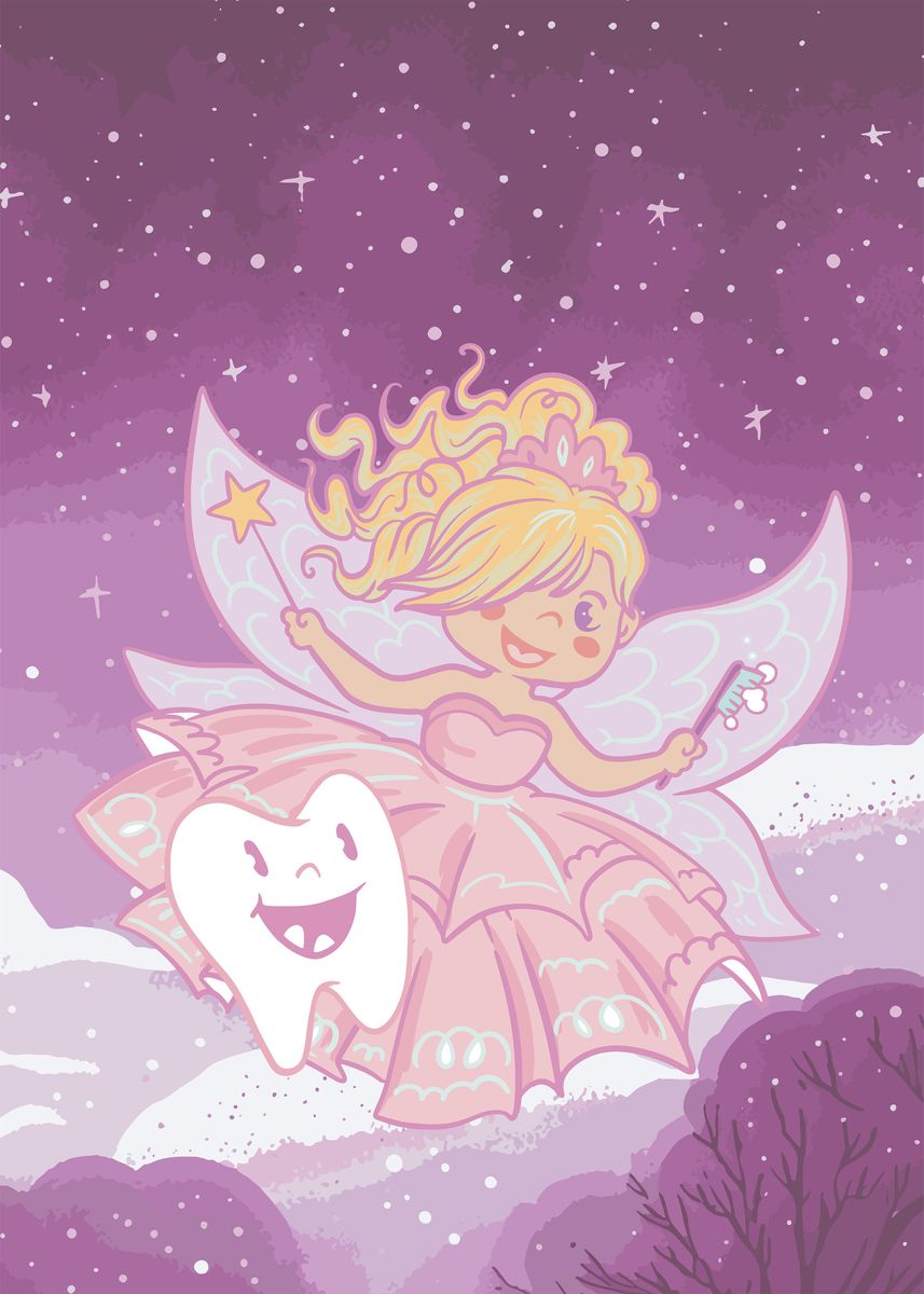 'Tooth Fairy' Poster, picture, metal print, paint by Cool Worker | Displate