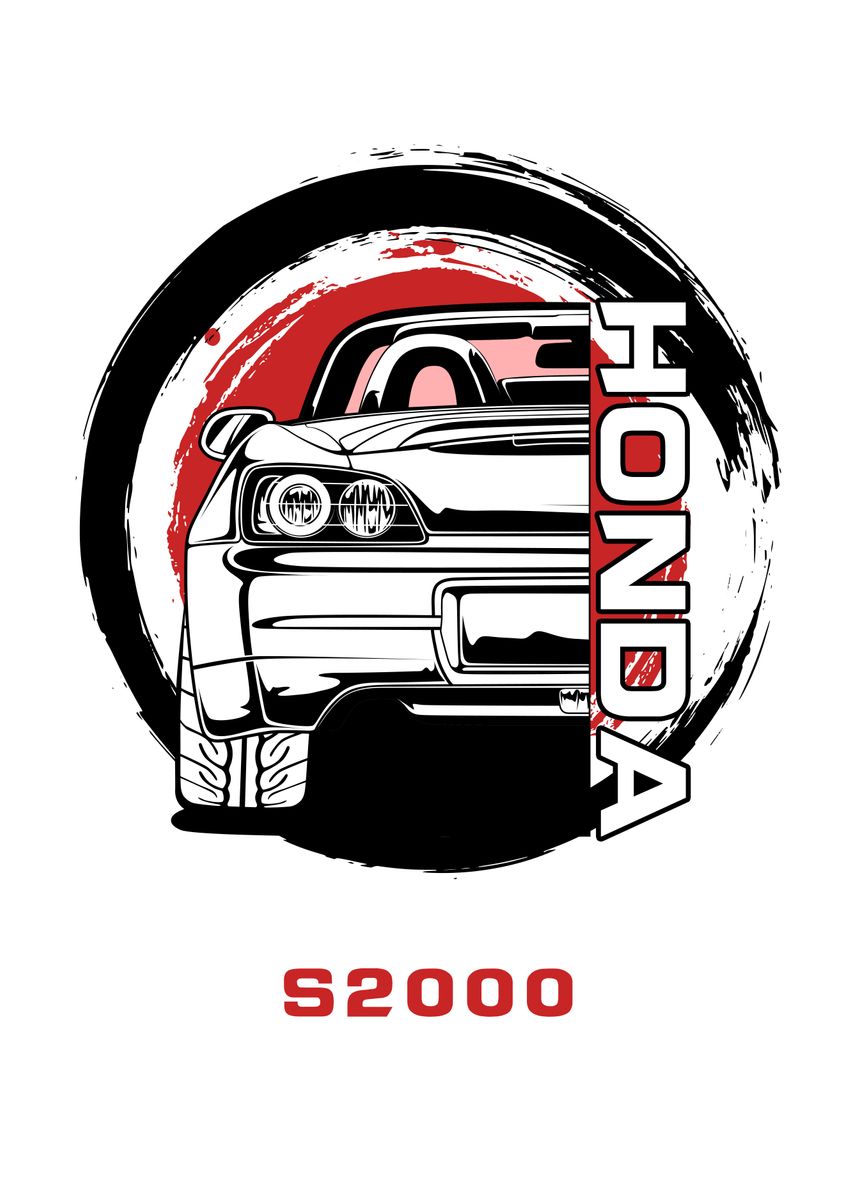 'Honda S2000' Poster, picture, metal print, paint by Faissal Thomas ...