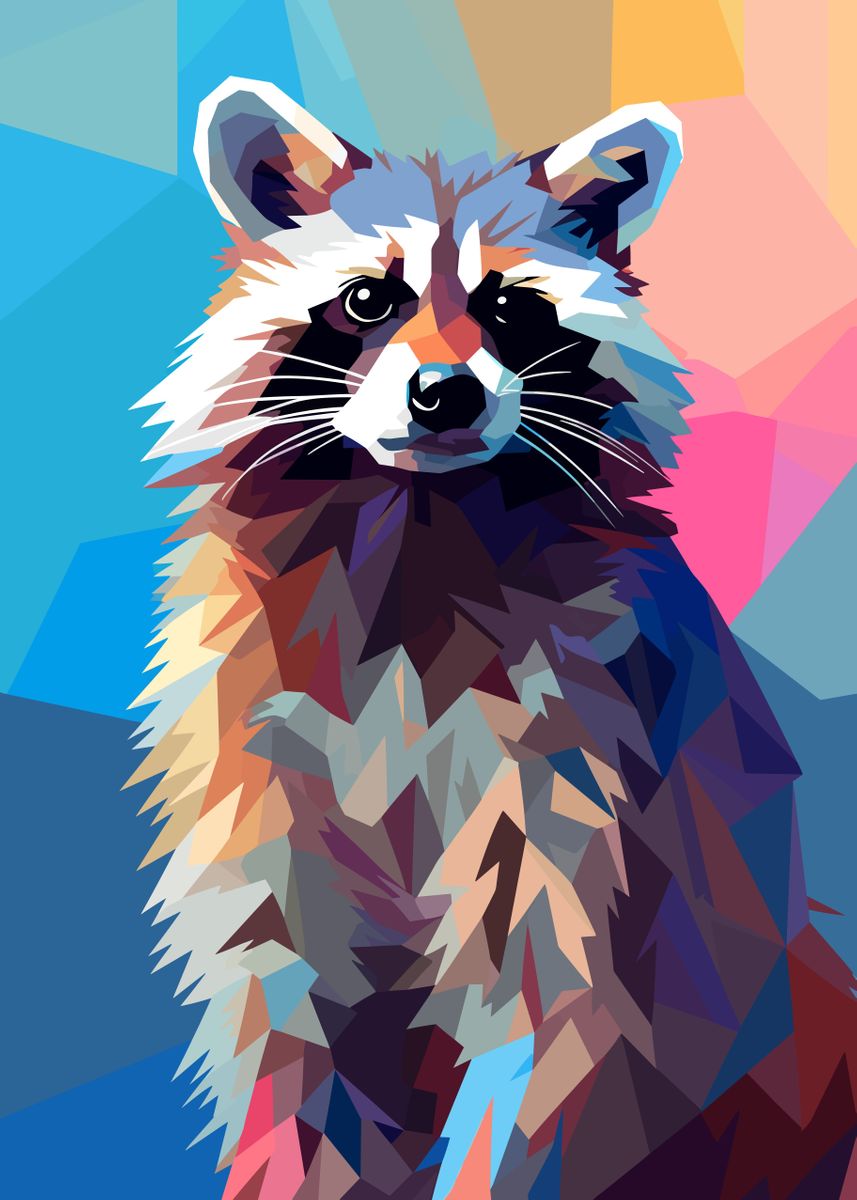 'Animal Pop Art' Poster, picture, metal print, paint by Qreative | Displate