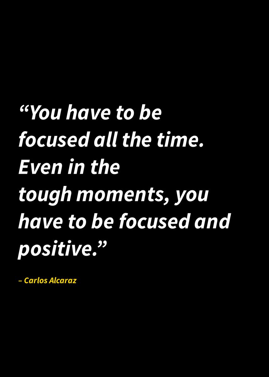 'Carlos alcaraz quotes ' Poster, picture, metal print, paint by iwak ...