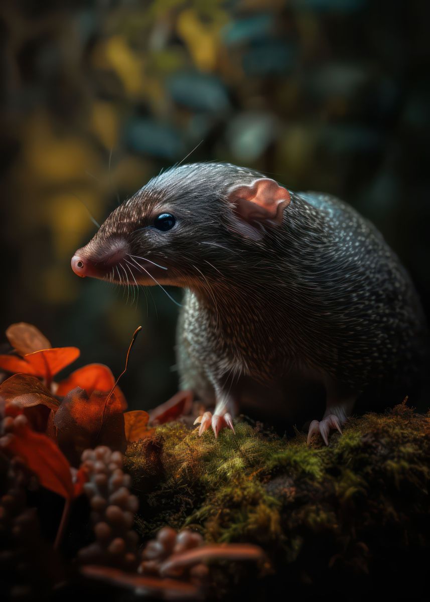 'Sneaky shrew' Poster, picture, metal print, paint by Zooscape Wildlife ...