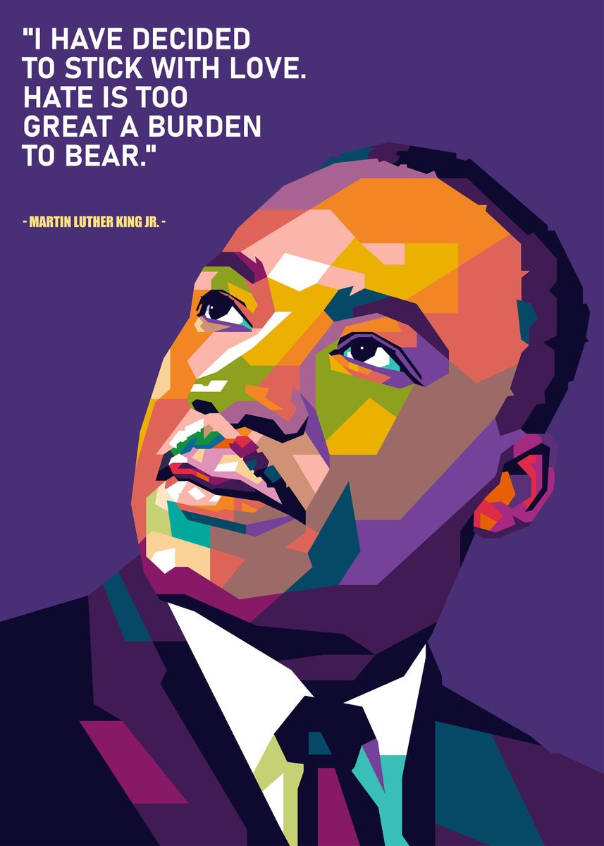 'Martin Luther King Jr' Poster, picture, metal print, paint by Mas Nono ...