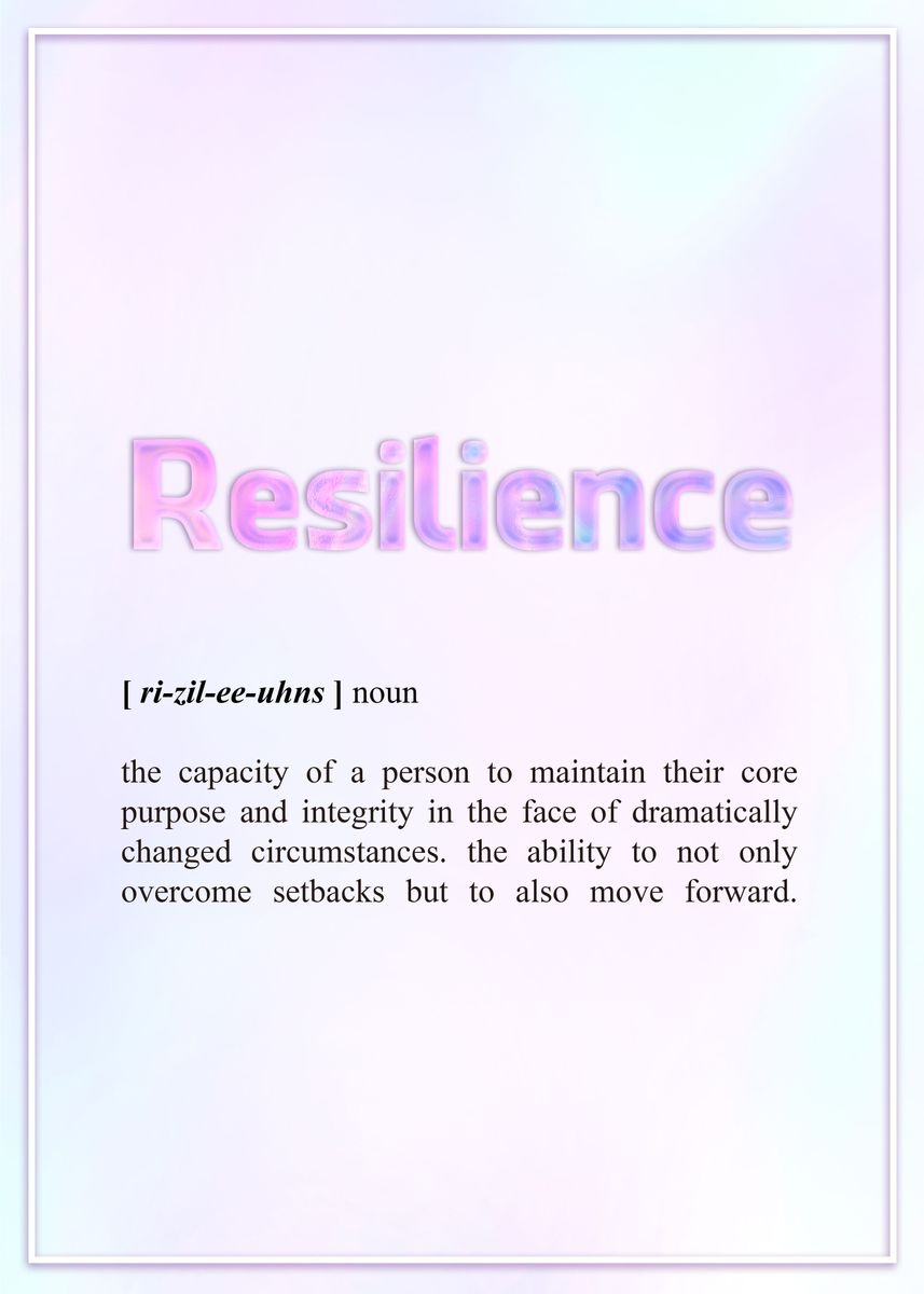 'Resilience' Poster by Rita Lin | Displate