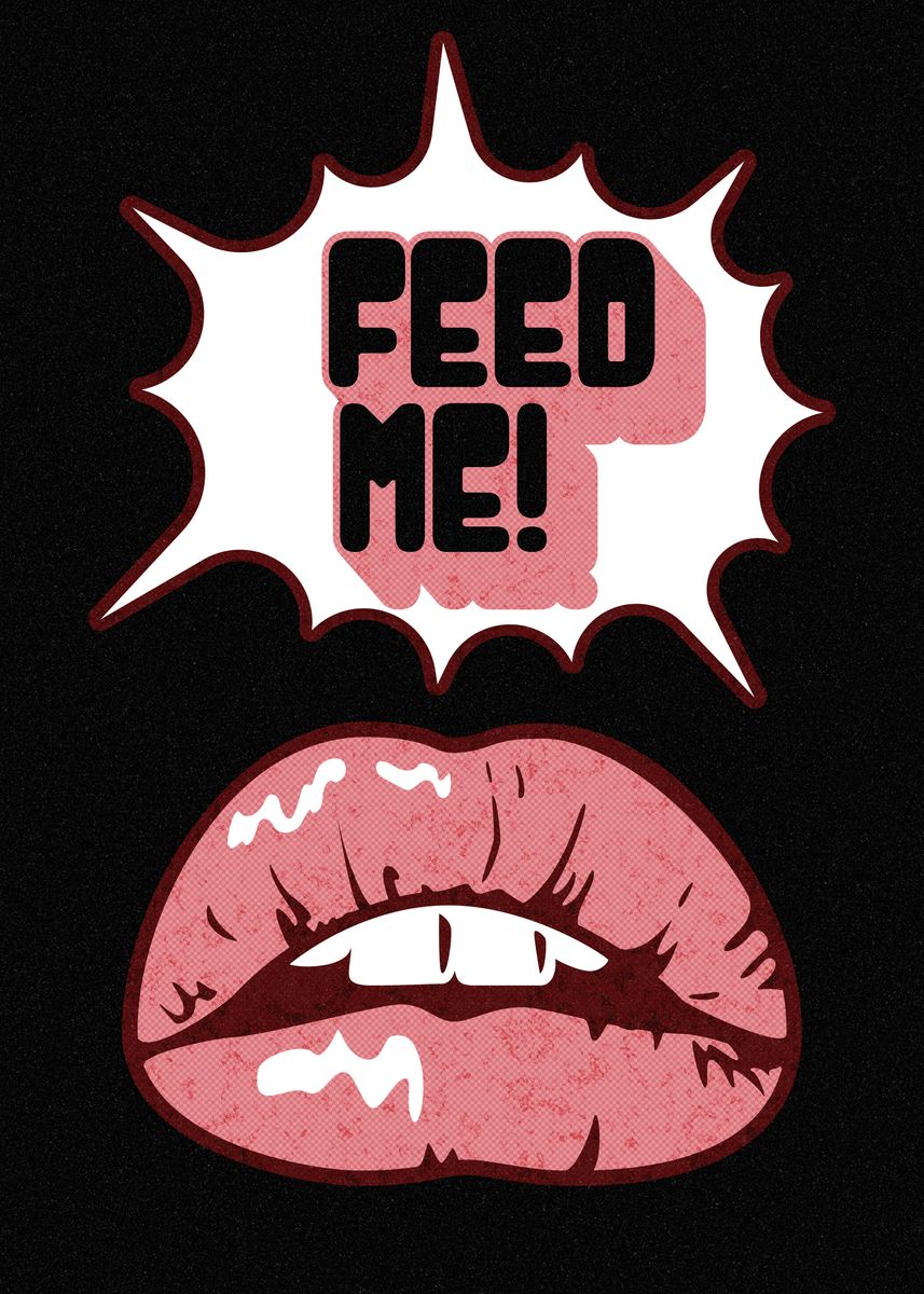 'Feed Me Funny Kitchen' Poster, picture, metal print, paint by Jovana ...