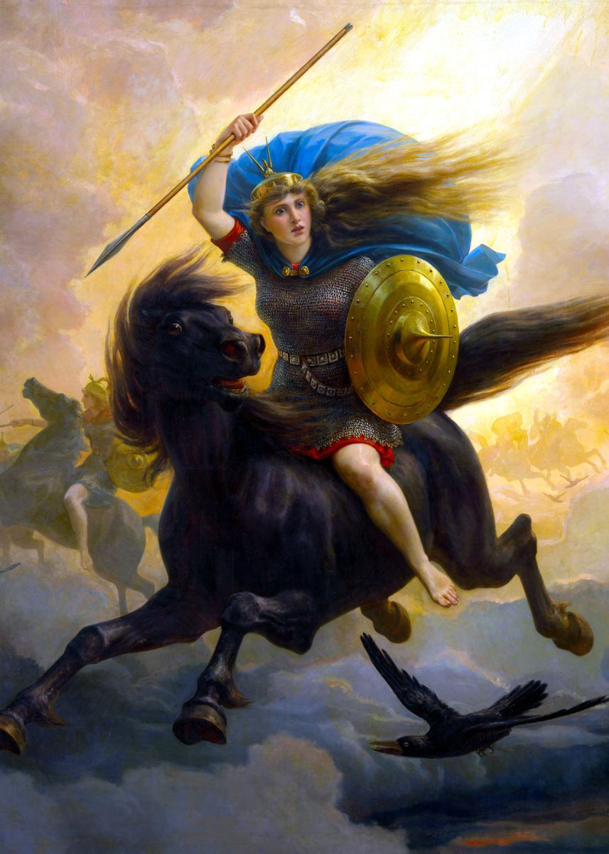 'Valkyrie Norse Mythology' Poster, picture, metal print, paint by ...