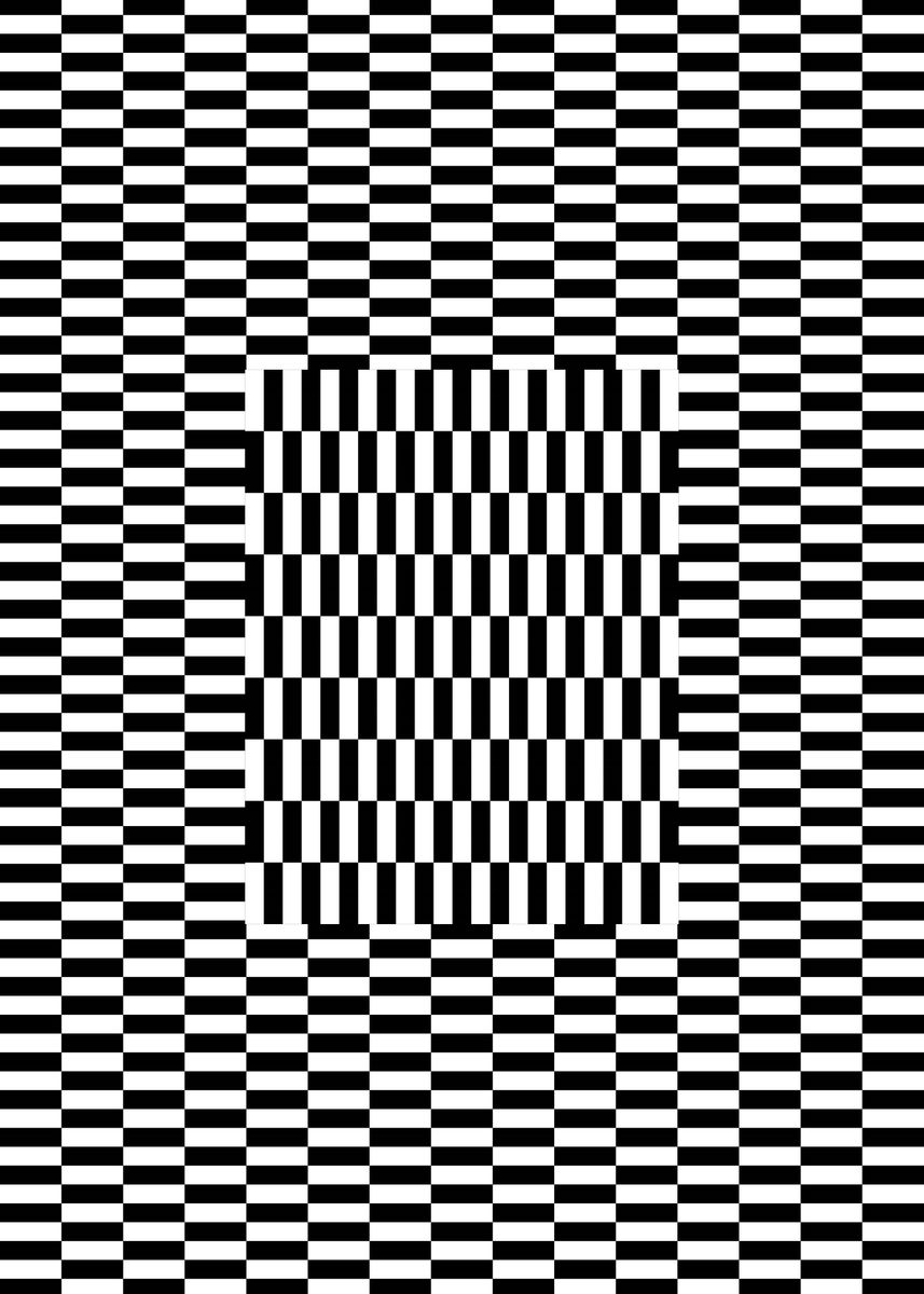 'Square Anomalous Illusion' Poster, picture, metal print, paint by ...