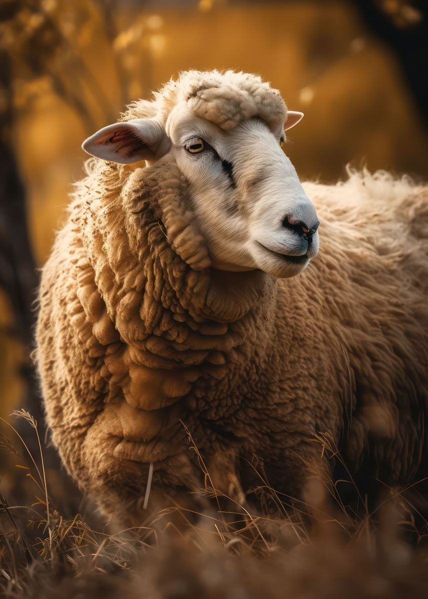 'Playful sheep' Poster, picture, metal print, paint by Zooscape ...