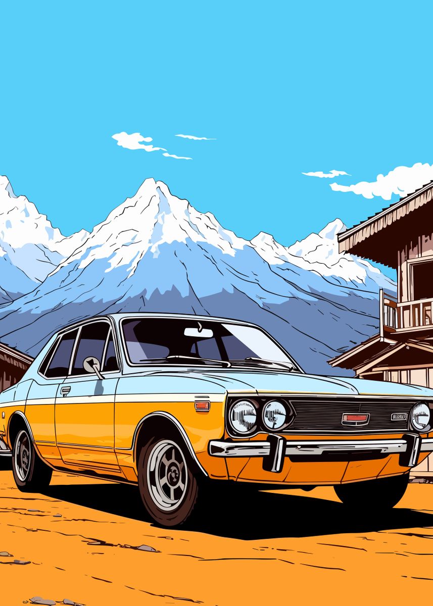 'Car Illustration' Poster, picture, metal print, paint by Qreative ...
