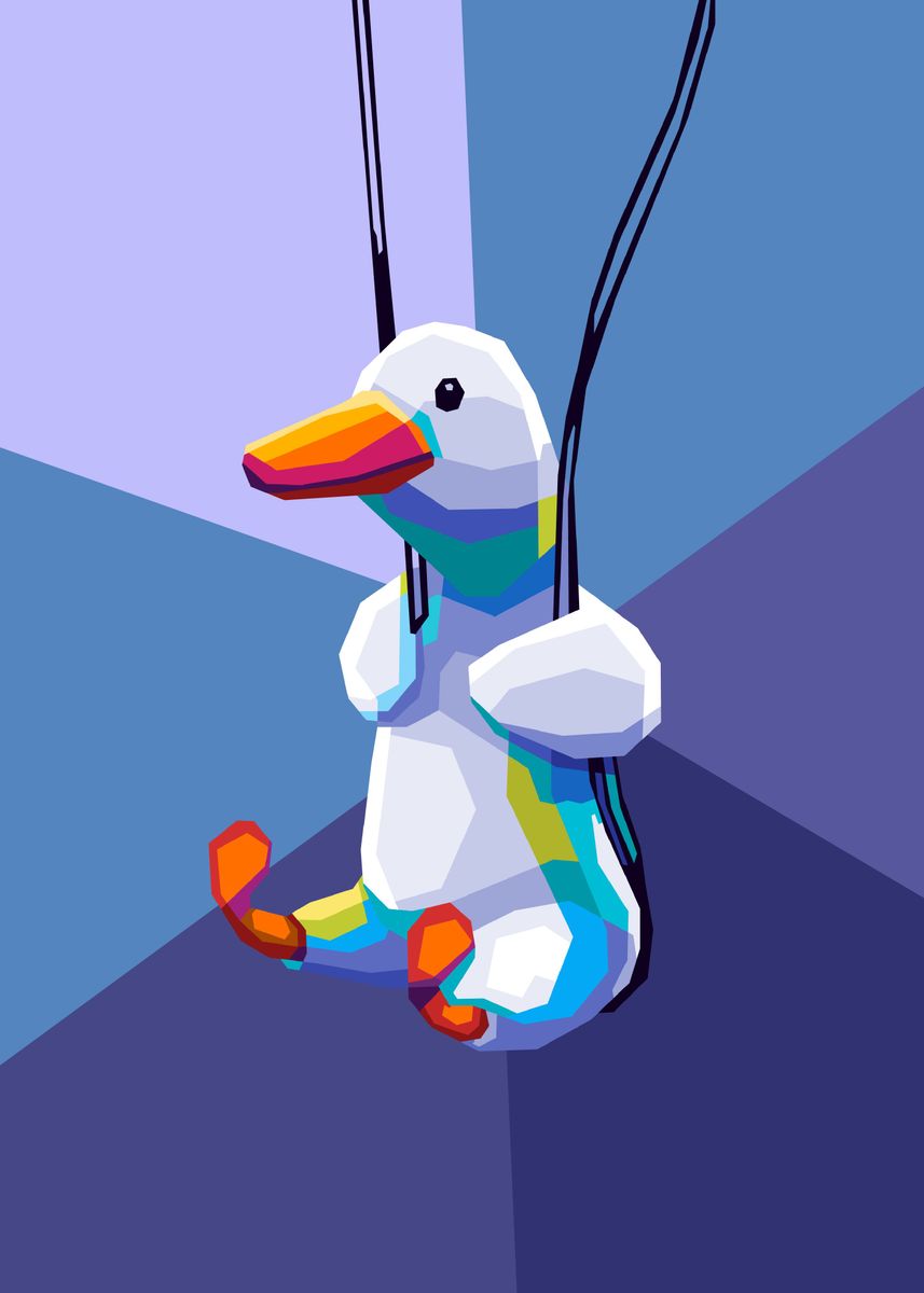 'Swinging Duckling Meme' Poster by Anthony Gabriel | Displate