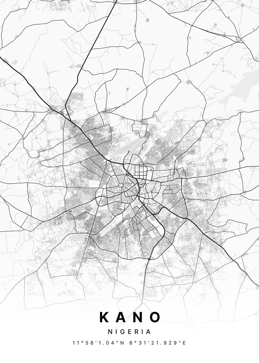 'Kano Nigeria' Poster, picture, metal print, paint by Kemi | Displate