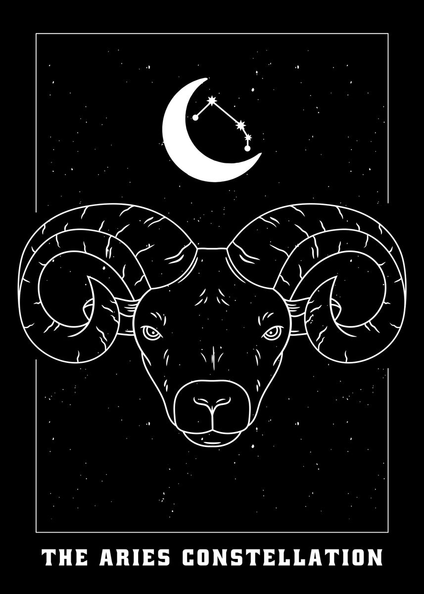 'The Aries Constellation' Poster by ArtNinja | Displate