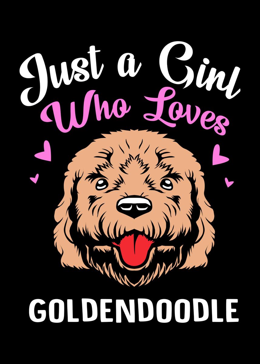 'Goldendoodle Dog Lover' Poster, picture, metal print, paint by ...