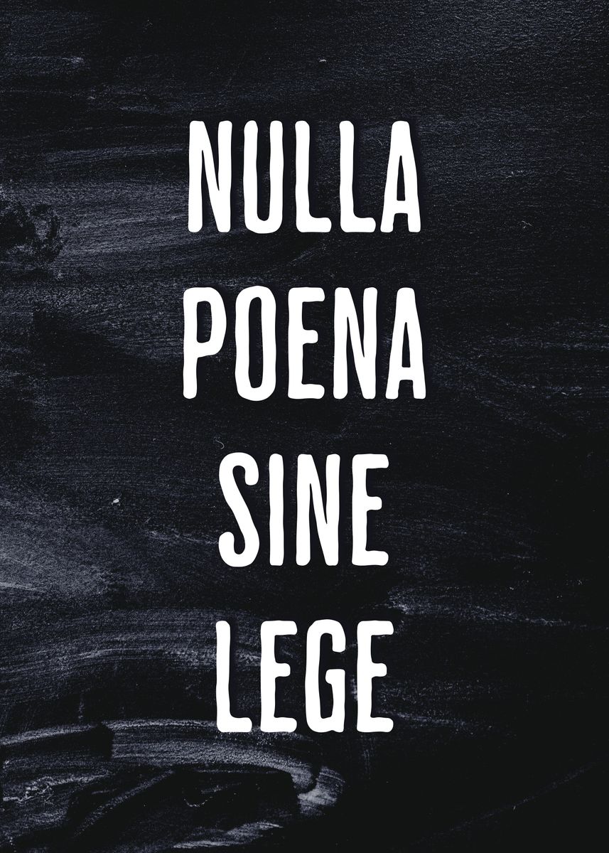 'Latin Quote Sine Lege' Poster, picture, metal print, paint by Jovana ...
