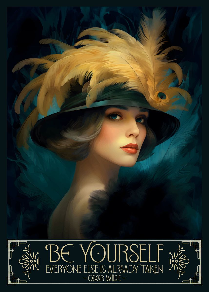 'Art Deco Inspirational Art' Poster, picture, metal print, paint by ...