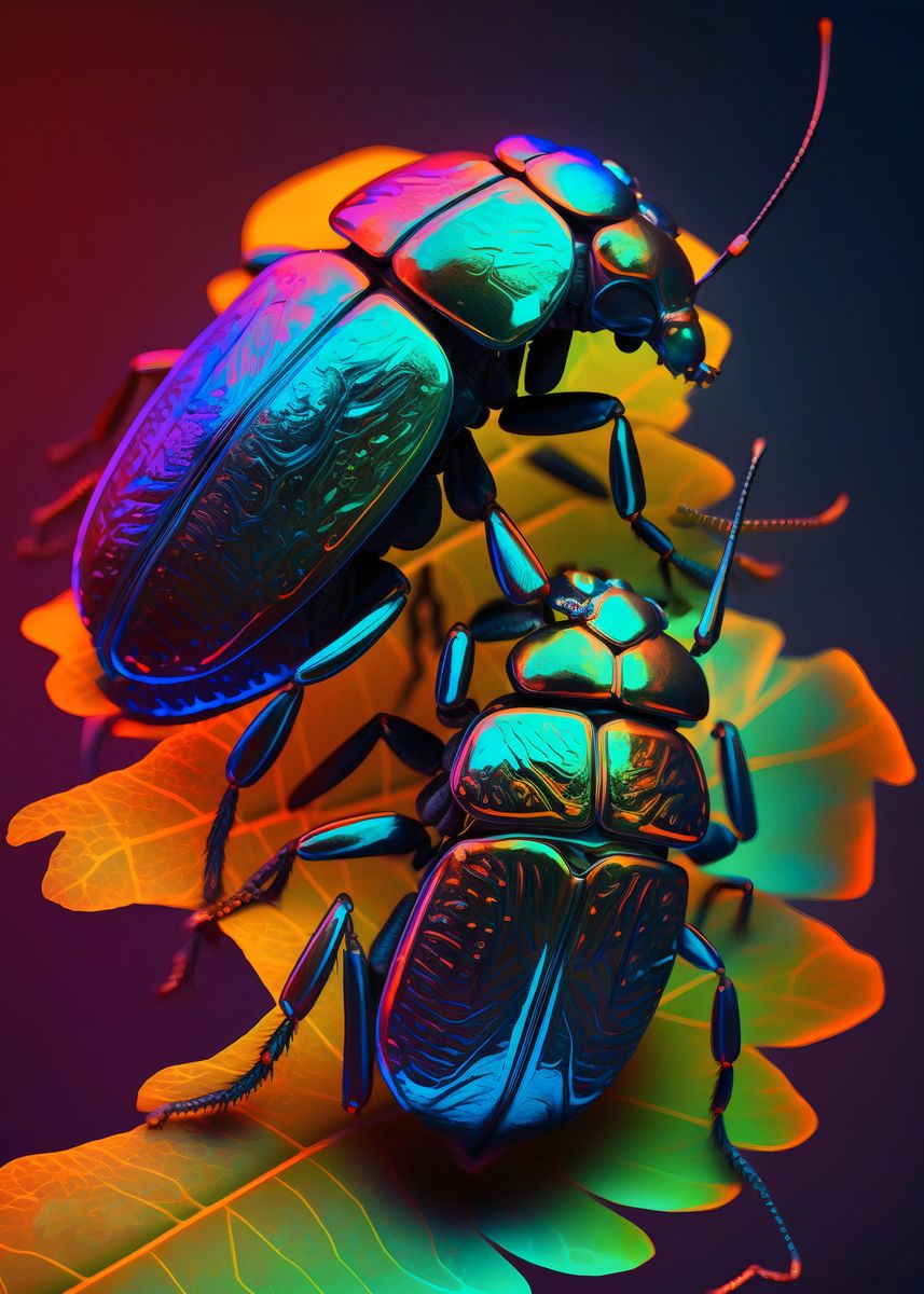 'Dermestid Beetles' Poster, picture, metal print, paint by Morgan ...