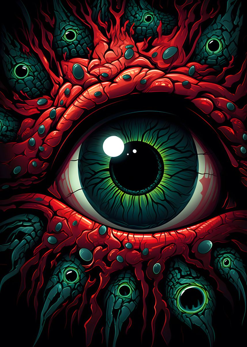 'The Watching Eye' Poster, picture, metal print, paint by Conceptual ...