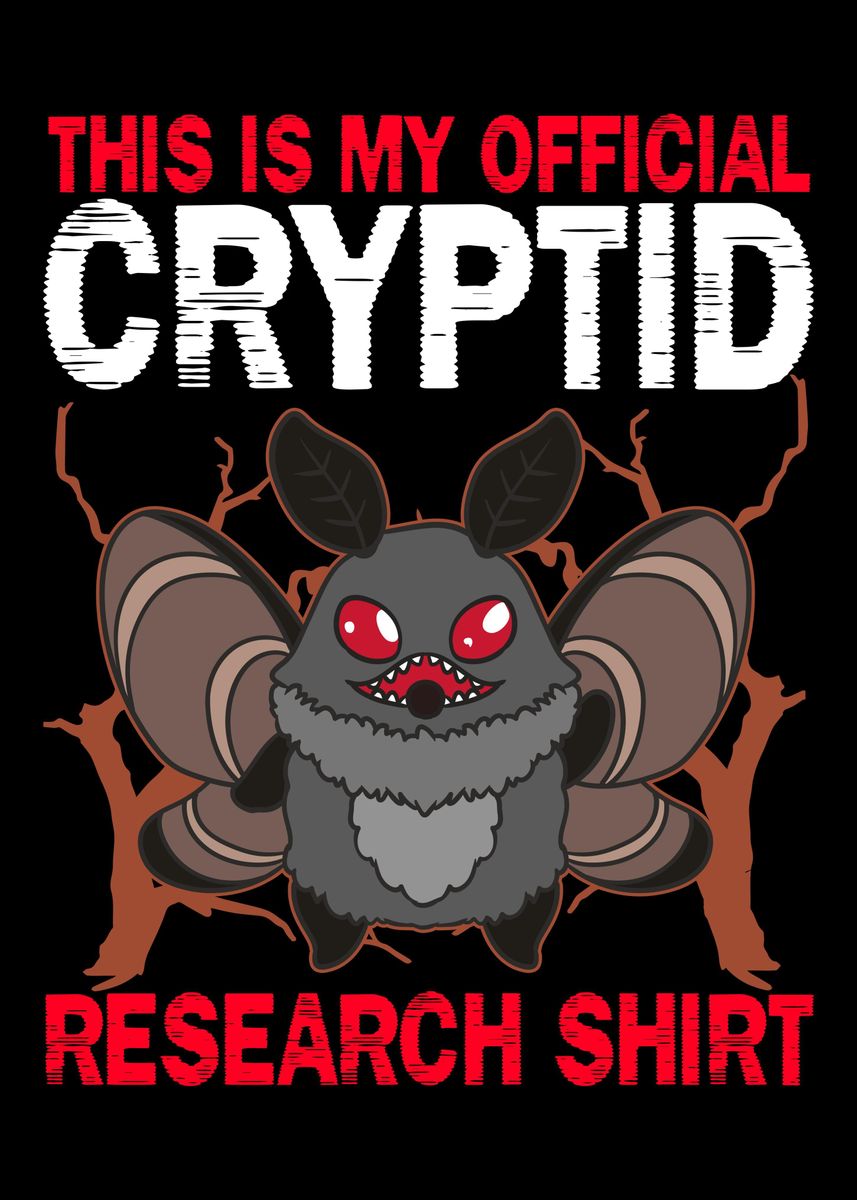 'Mothman Cryptid Folklore' Poster, picture, metal print, paint by ...