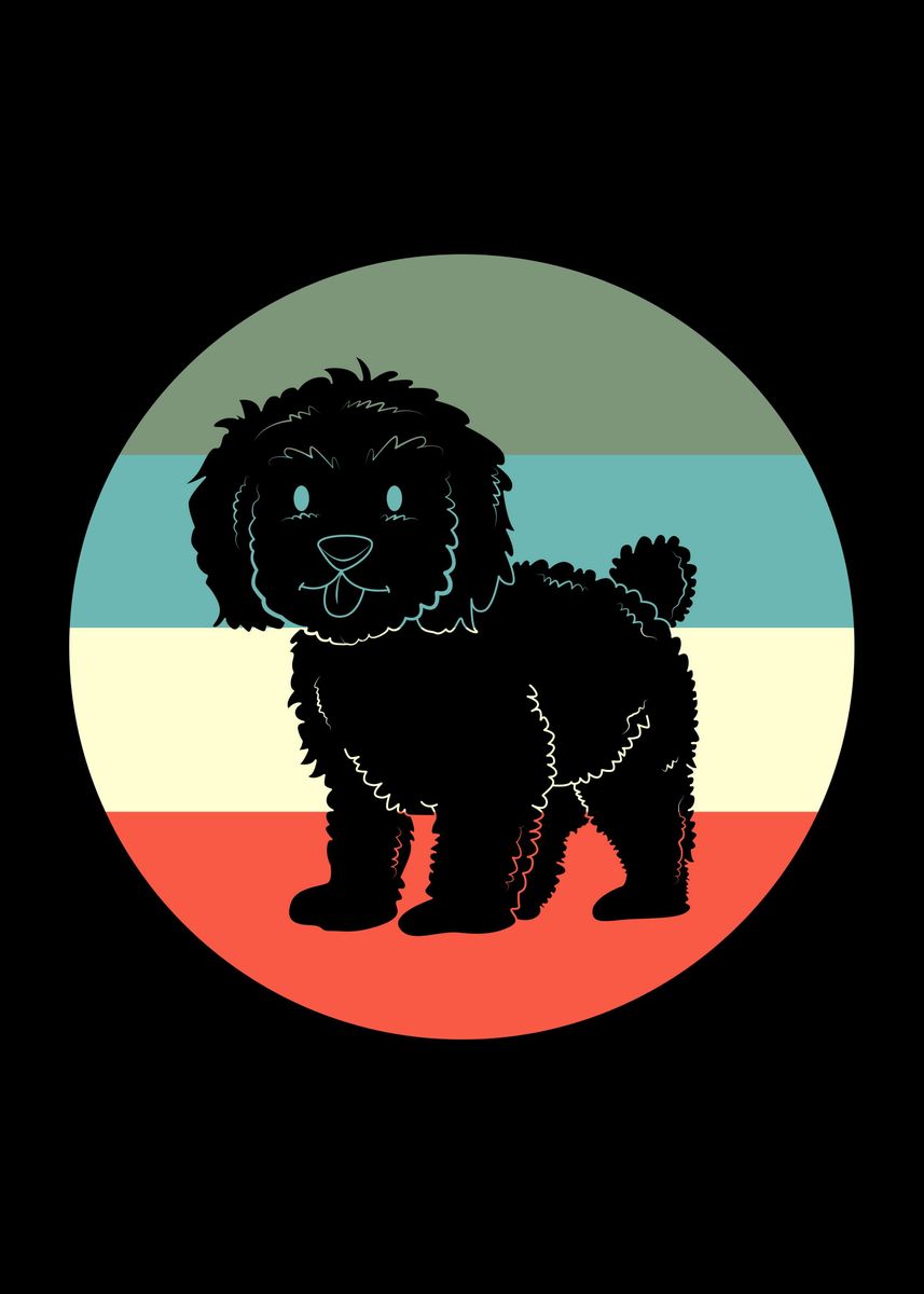 'Goldendoodle Retro' Poster by FunnyGifts | Displate