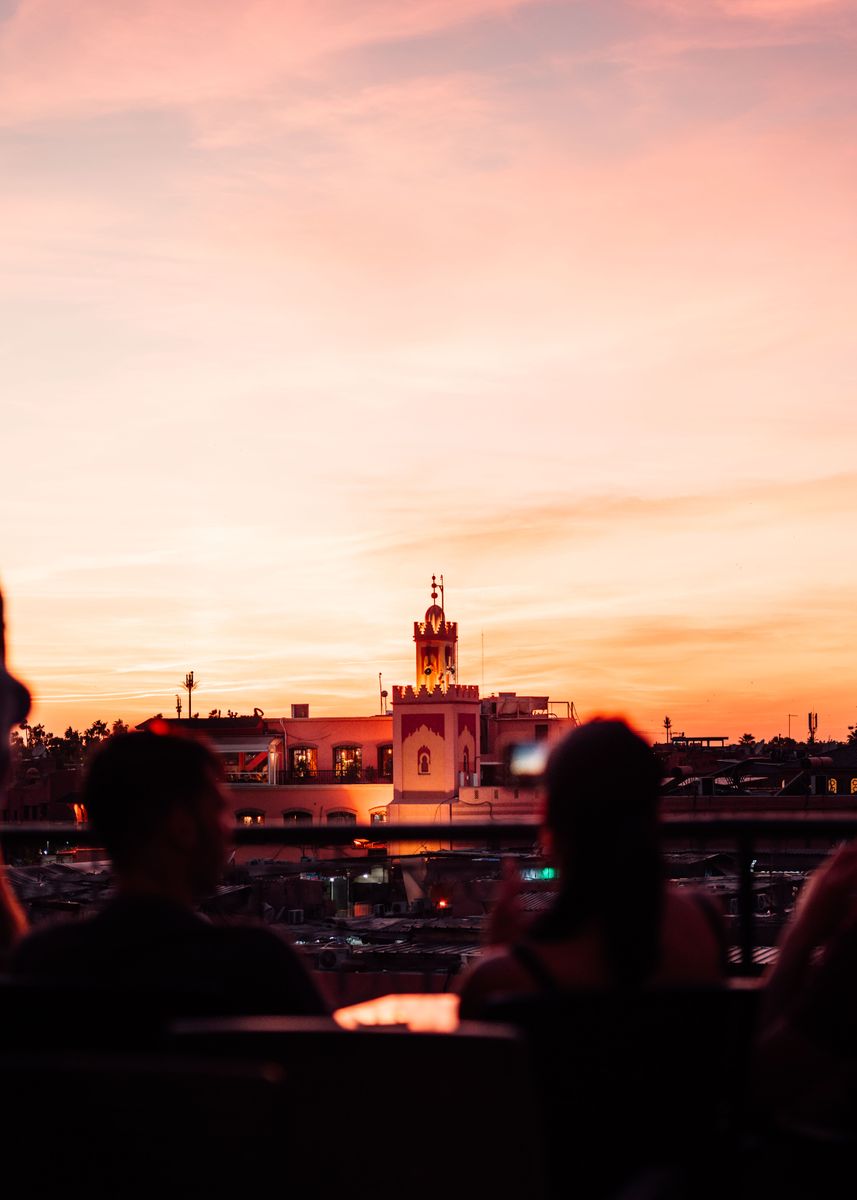'sunset medina' Poster by Nathan Le Borgne | Displate