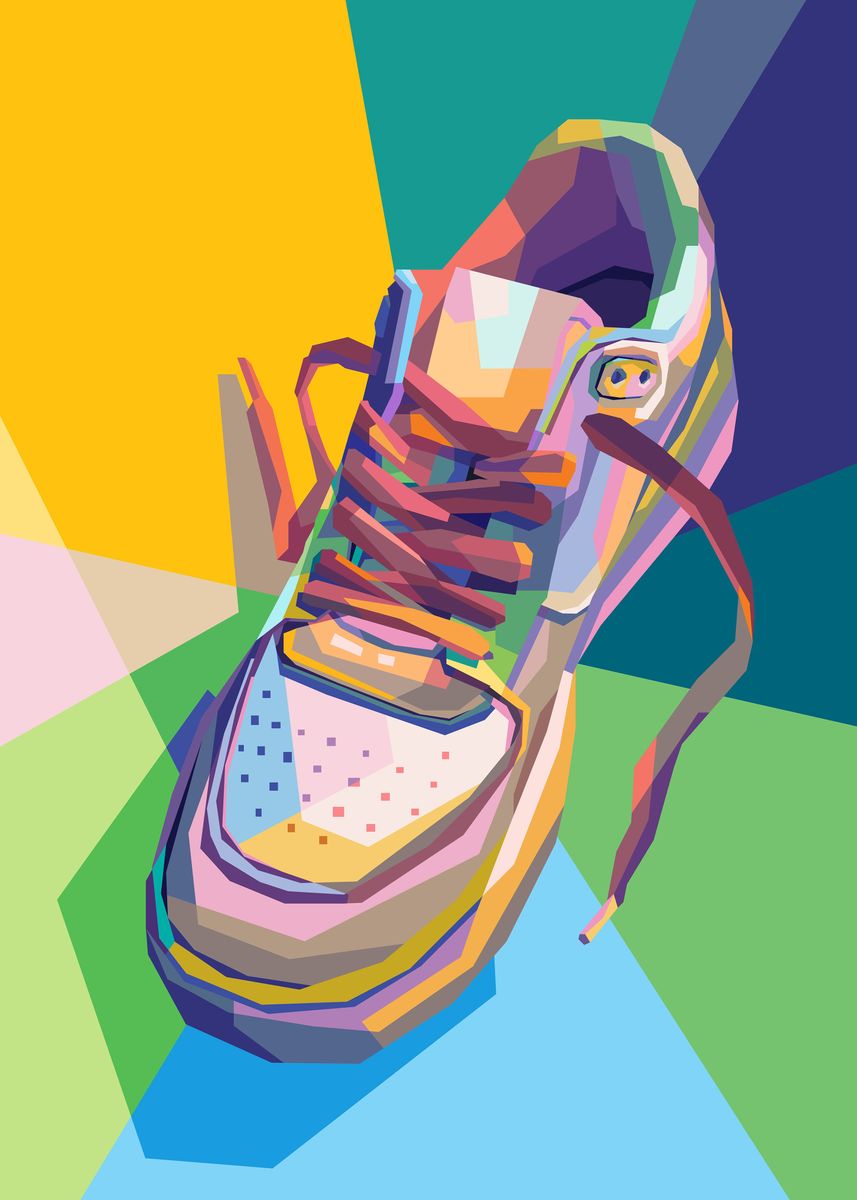 'Ma shoes' Poster, picture, metal print, paint by ISA TERESA | Displate