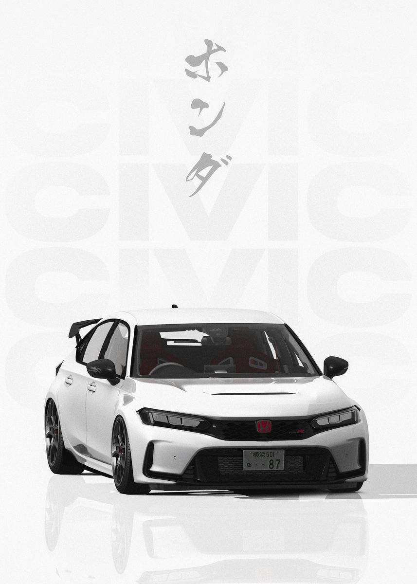 'Honda Civic Type R FL5' Poster, picture, metal print, paint by Yannick ...
